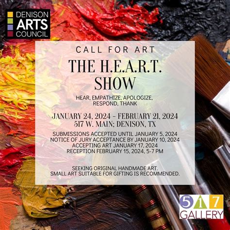 Heart Hear Empathize Apologize Respond Thank Show Reception Downtown Denison Tx