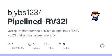 GitHub Bjybs123 Pipelined RV32I Verilog Implementation Of 5 Stage