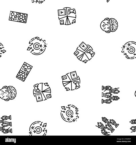Otaku Anime Manga Eyes Seamless Pattern Vector Stock Vector Image And Art