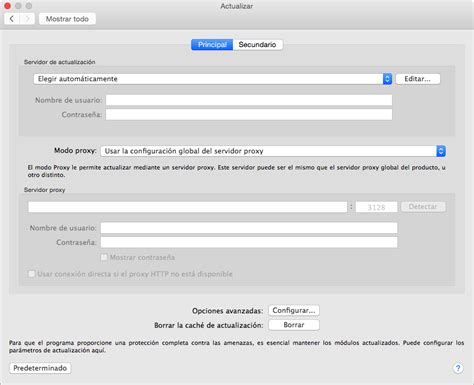 Configuración De Actualizaciones Eset Endpoint Antivirus For Macos