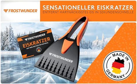 FROSTWUNDER Eiskratzer Auto Made In Germany 100 Recycelter Auto