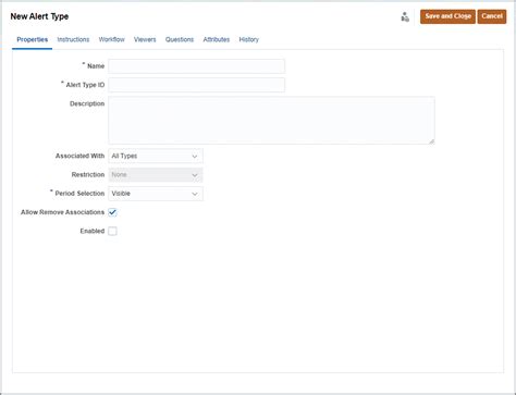 Creating Alert Types