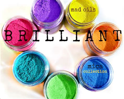 Mad Oils Brilliant Micas Collection Cold Process Soap Designs Mica Soap