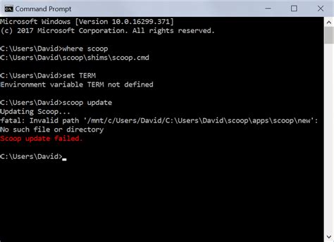 Invalid Path For `scoopnew` When Using Cygwins Git Instead Of Git For