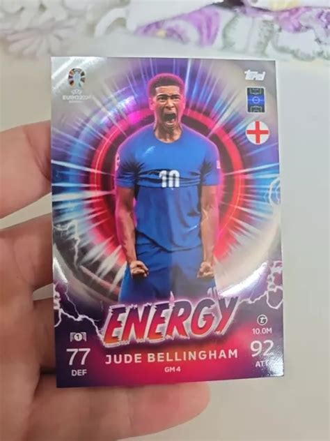 TOPPS MATCH ATTAX Euro 2024 Jude Bellingham ENERGY GM 4 EUR 9 50