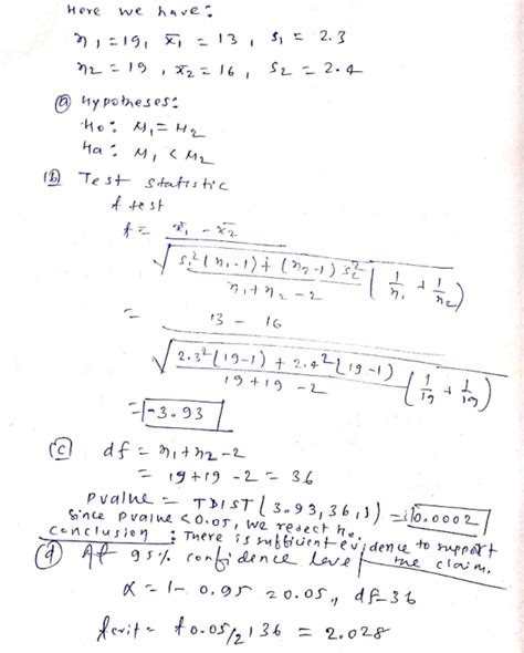 provided below are summary statistics for independent simple random
