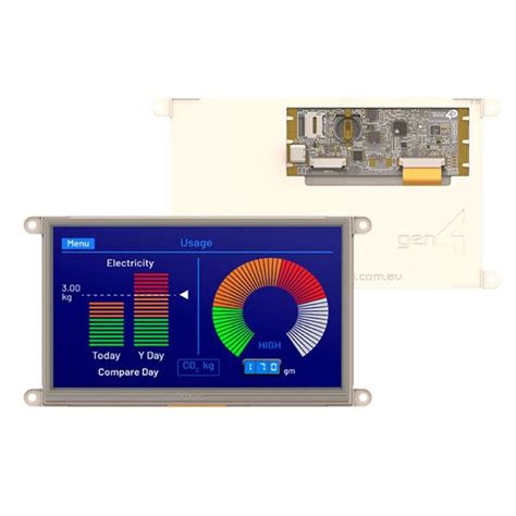 Gen4 Esp32 70t 4d Systems 800x480 Pixels Slim Intelligent Display 402254