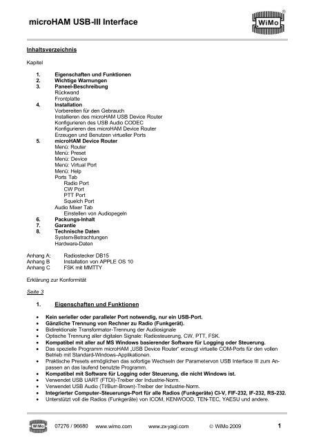 Microham Usb Iii Interface Wimo