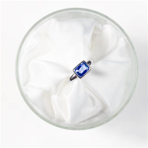Trinicia Sterling Silver Blue Sapphire Ring Chamathka Jewellers