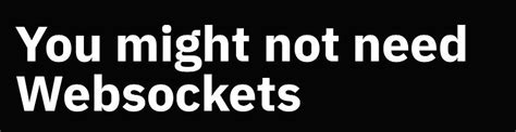 아직도 Websocket을 쓰고 계신가요 로 실시간 통신을 더 간단하게 만드는 법 박상길