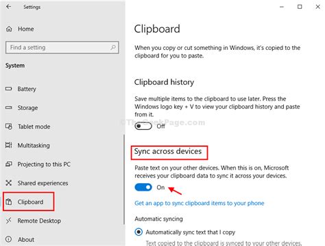 How To Enable Disable Clipboard Syncing On Windows