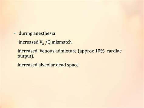 Ppt Respiratory Physiology During Anesthesia Powerpoint Presentation