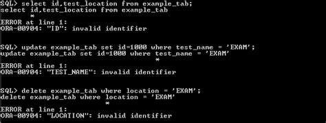 How To Solve Ora Invalid Identifier Techgoeasy