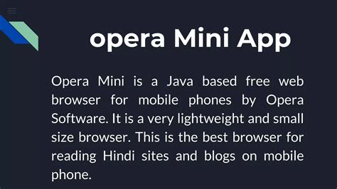Mobile Browser App Ppt