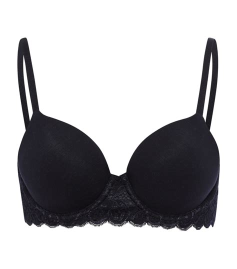 Womens Hanro Black Moments T Shirt Bra Harrods Us