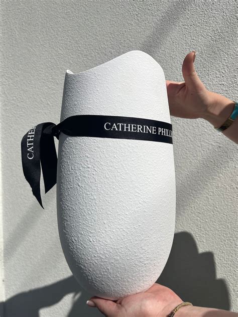 Corella Vase Large White Catherine Phillips Real Touch Artificial Flowers