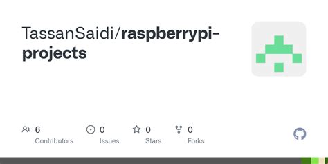 github tassansaidi raspberrypi projects