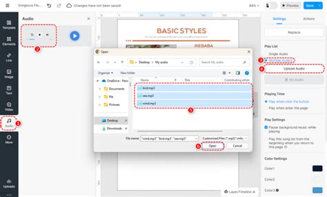Add Audio Elements FlipHTML5
