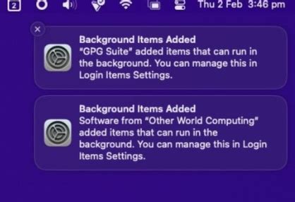 Stop Background Items Added Notifications The Less Techy Way