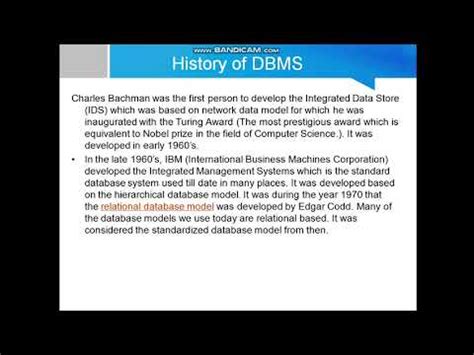 6 History Of DBMS YouTube
