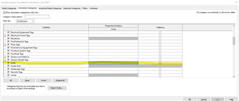 Can Grid Line Style Be Overridden In A View Autodesk Community