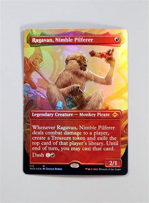 Ragavan Nimble Pilferer Borderless 315 Foil From Modern Horizons 2