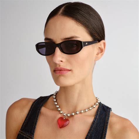 Dont Cha Black Uni Sex Oval Sunglasses Le Specs