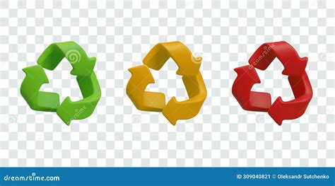 Universal Recycling Symbol Three Arrows Arranged In Circle In Form Of Mobius Strip Stock Vector