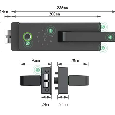 Glass Swing Door Smart Lock Smart Lock Deadbolt Swing Door Smart