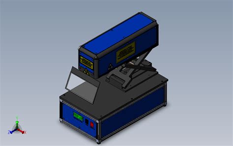 光纤激光打标机solidworks 2015模型图纸下载 懒石网
