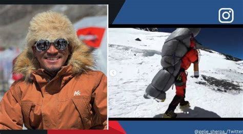 Nepali Sherpa Carries Stranded Climber On His Back Rescues Him From