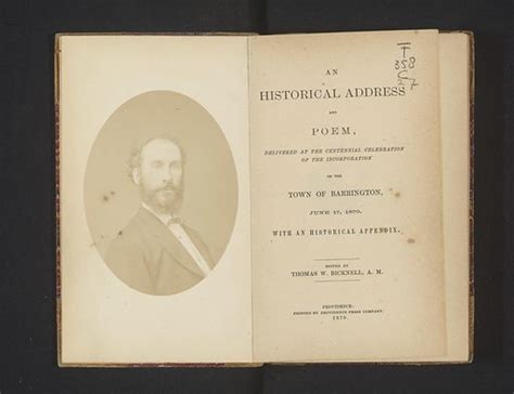 Portrait Of Thomas W Bicknell Free Public Domain Image Look And Learn