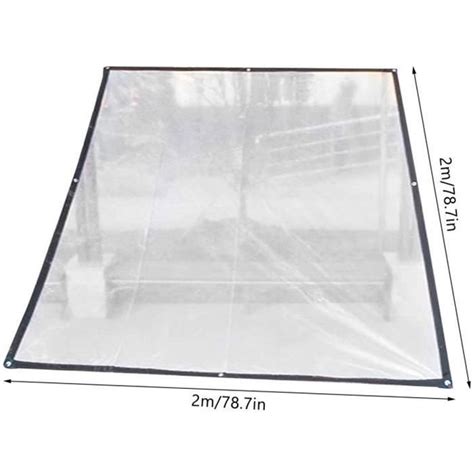 Bâche Transparente Jardin Clair Bâche étanche Anti Gel Film Anti Pluie