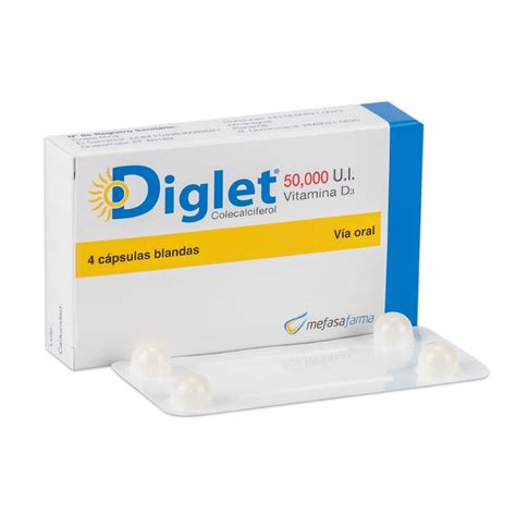 Diglet 50 000 U I X 4 Capsulas Siman El Salvador