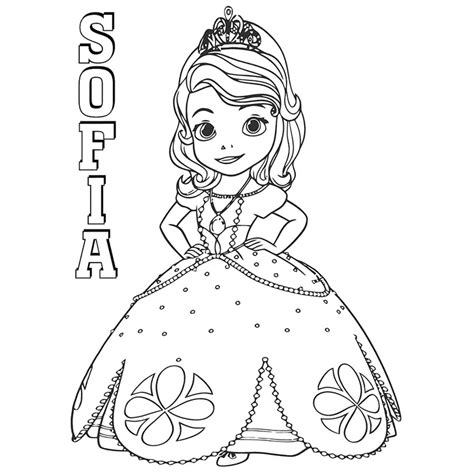 Jual Gambar Sketsa Mewarnai Sofia The First Part 1 Gambar Sketsa