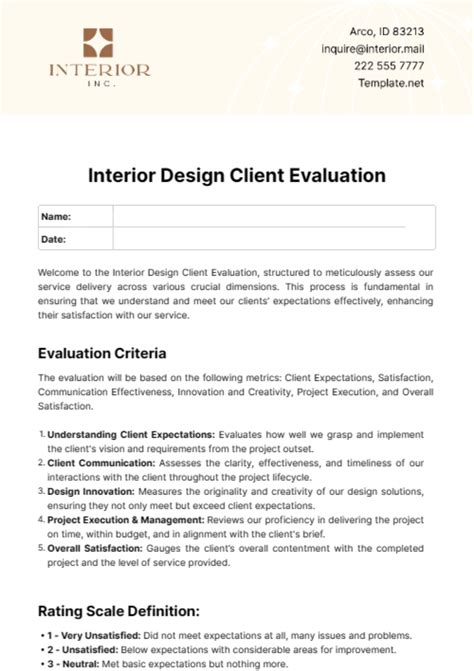 Free Evaluation Matrix Design Template To Edit Online