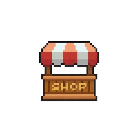 Shop Stand In Pixel Art Style In 2025 Pixel Art Games Pixel Art