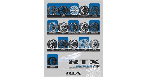 Rtx Wheels Releases 14 New Wheel Designs For The 2019 20 Winter Season