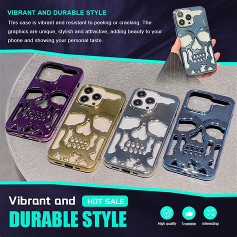Plated Skull Case Cover For Iphone Lulunami