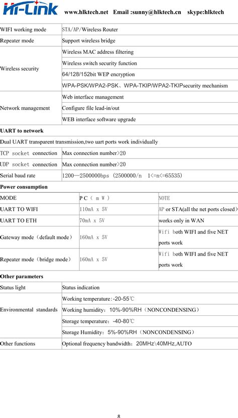 Hi Link Electronic HLK RM08K WIFI Module User Manual 15 HLK RM08K UserMan R1