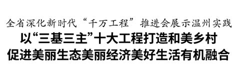 全省深化新时代千万工程推进会展示温州实践 乡村 示范 建设