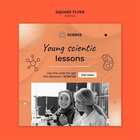 Premium Psd Science Template Design