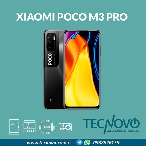 Celular Xiaomi Poco M3 Pro 64gb | TECNOVO SOLUCIONES INTEGRALES