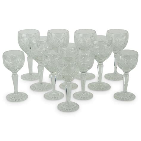 At Auction Vintage Cut Crystal Stemware