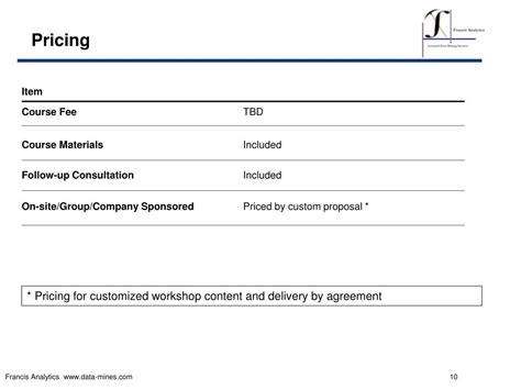 PPT Predictive Modeling Workshop Training For Development And Deployment PowerPoint