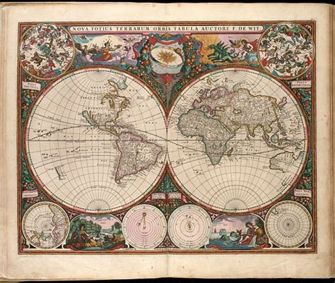 Nova Totius Terrarum Orbis Tabula Free Public Domain Image Look And Learn