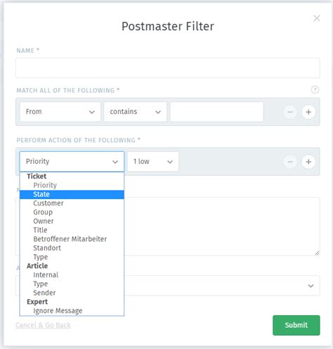 More Actions For Postmaster Filter Feature Requests Zammad Community