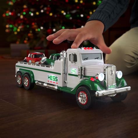 Hess Rolls Out 2022 Holiday Flatbed Truck With Two Hot Rods And 2