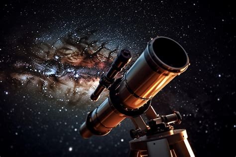 Premium Ai Image Realistic Milky Way And The Space Telescope