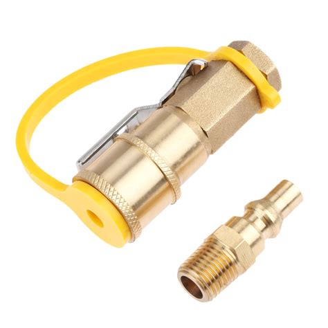 Solid Brass 14 Quick Connect Kit Shutoff Va Grandado